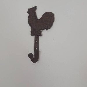 Rooster Hook Rustic Hook Chicken Hook Farmhouse Hook - Etsy