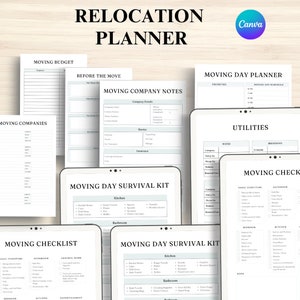 Relocation Planner: Moving Checklist, Labels, and Binder - Etsy