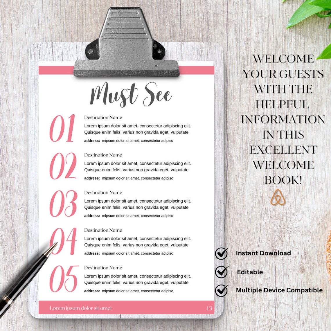 Ultimate Airbnb Host Bundle, Editable Airbnb Signs, Cleaning Checklists ...