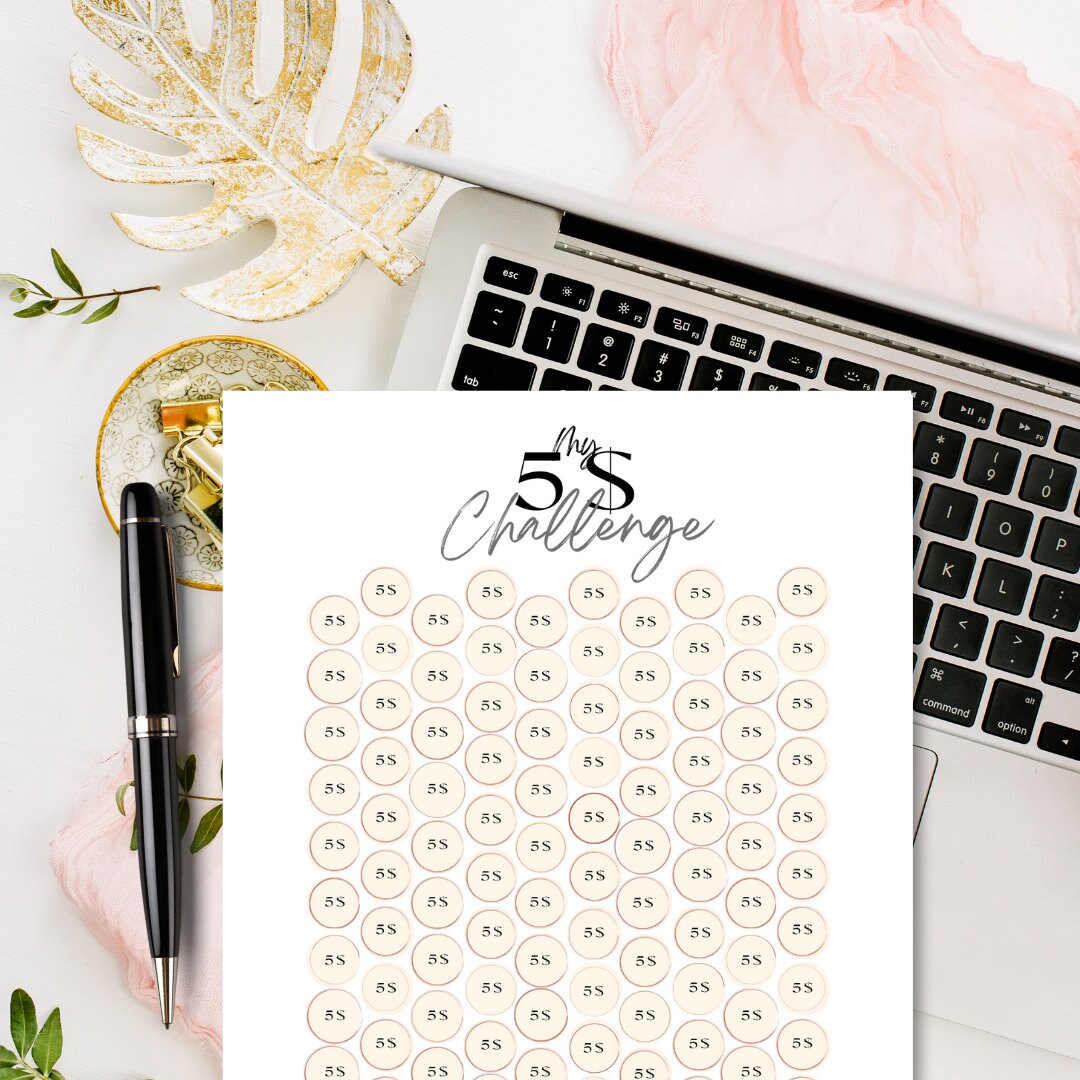 Minimalist 500 Dollar Savings Challenge, Money Savings Trackers ...