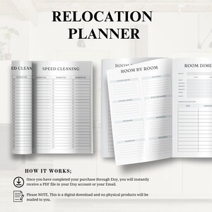 Moving Checklist, Moving Planner, Relocation Planner, Moving Labels ...
