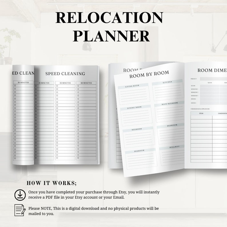 Relocation Planner: Moving Checklist, Labels, and Binder - Etsy