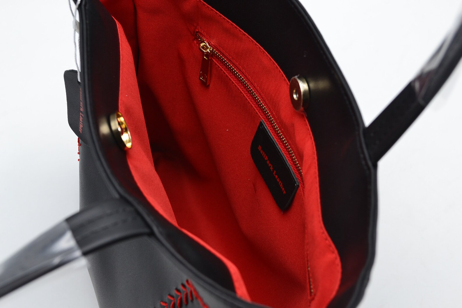 Leather Baseball Seam Purse | Etsy