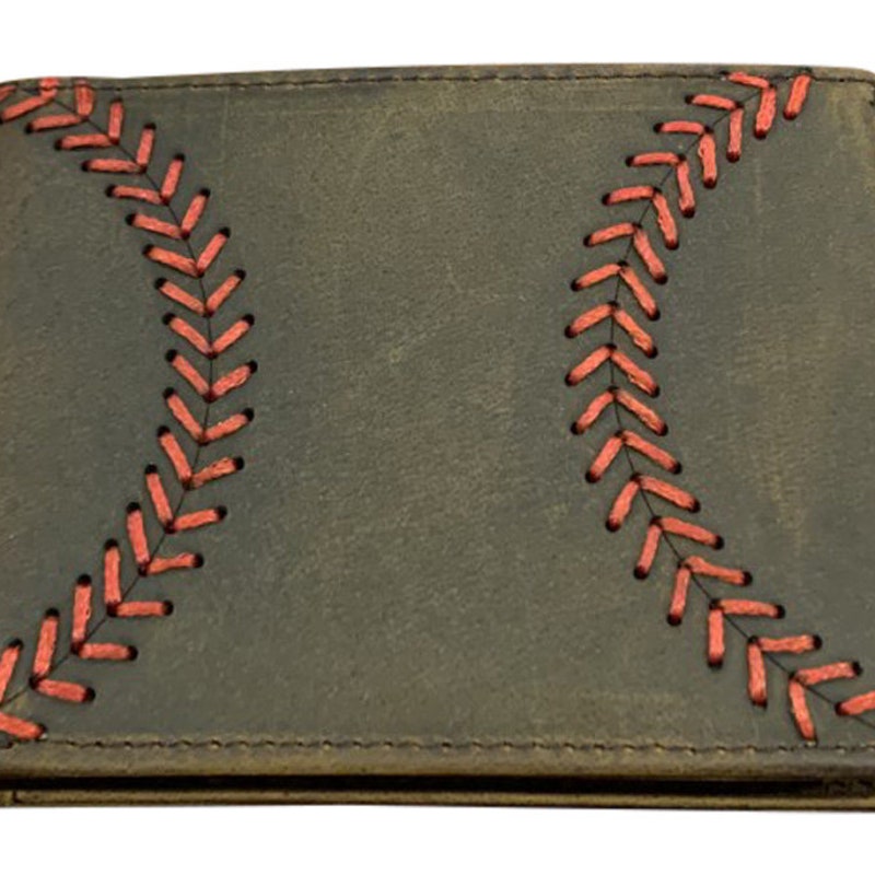 Baseball Wallet Keychain - Etsy