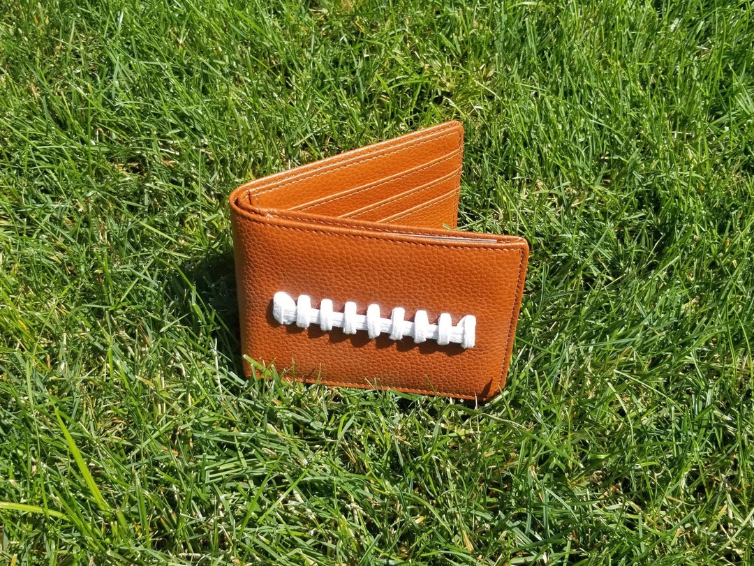 Leather Football Bi-fold Wallet - Etsy