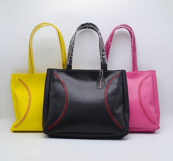 Leather Baseball Seam Purse | Etsy