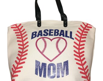 Baseball Tote Bag | Etsy