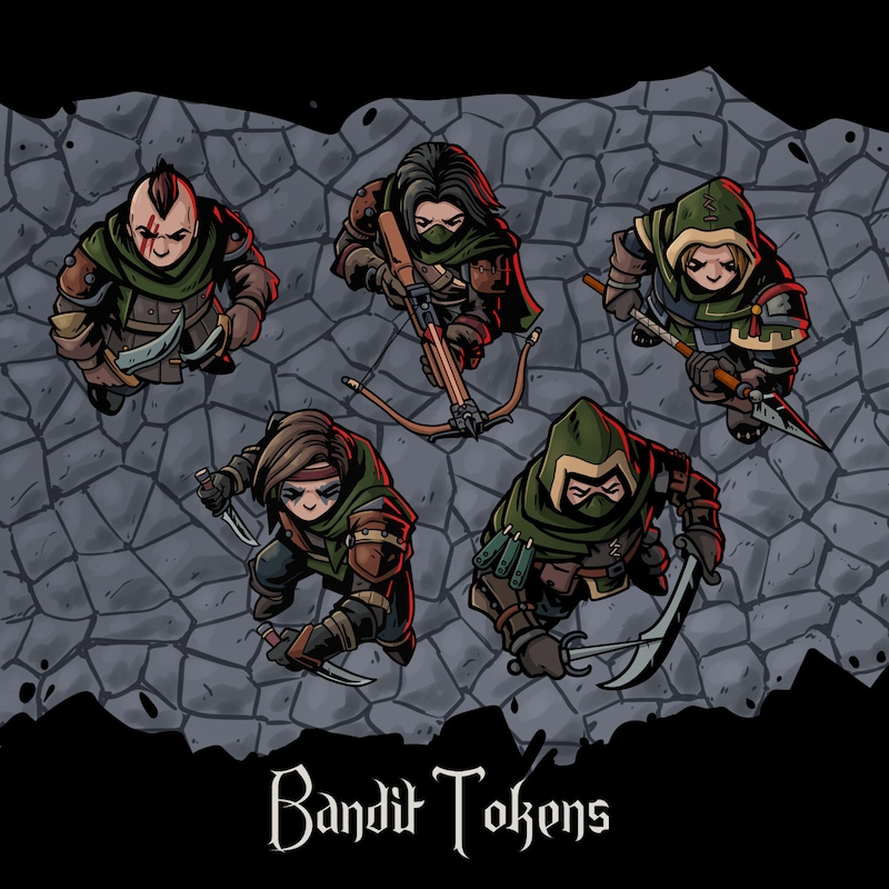 Dnd Top Down Tokens - Etsy