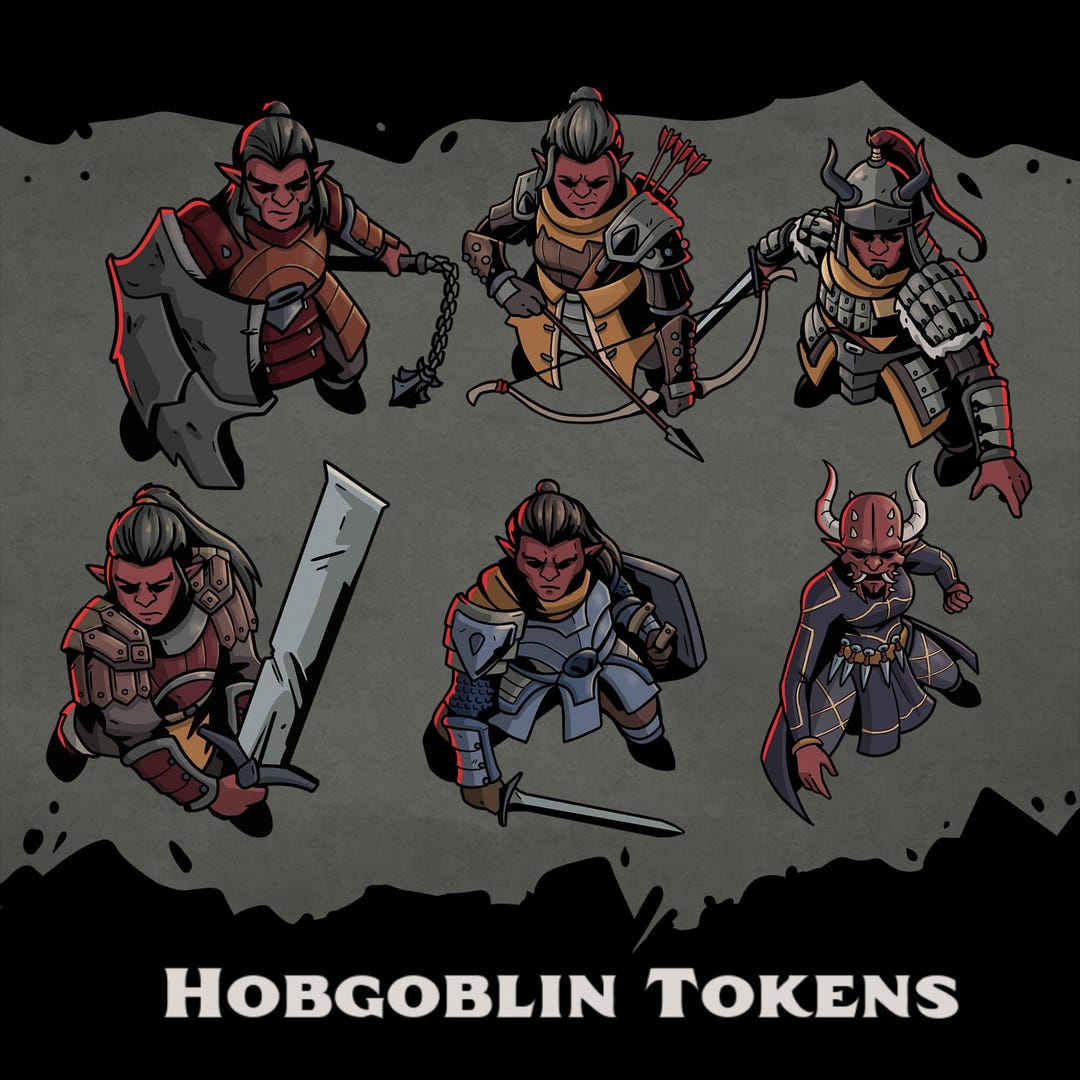 Top Down Tokens - Hobgoblins - D&D Tokens, RPG, VTT Tokens - Etsy