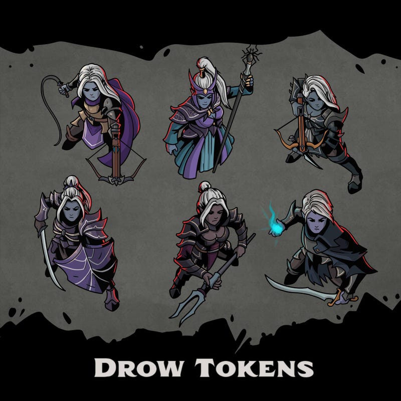 Dnd Top Down Tokens - Etsy