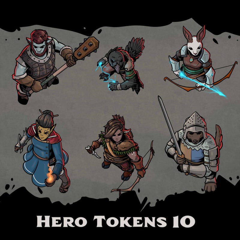 Top Down Vtt Tokens - Etsy