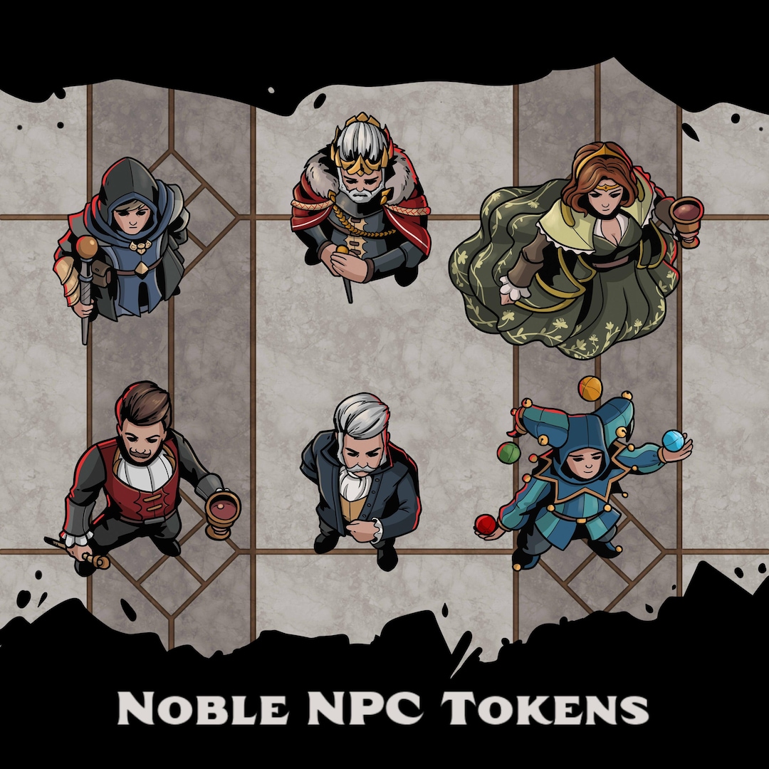 Top Down Tokens - Noble Npcs - Dnd Tokens, RPG, VTT Tokens - Etsy