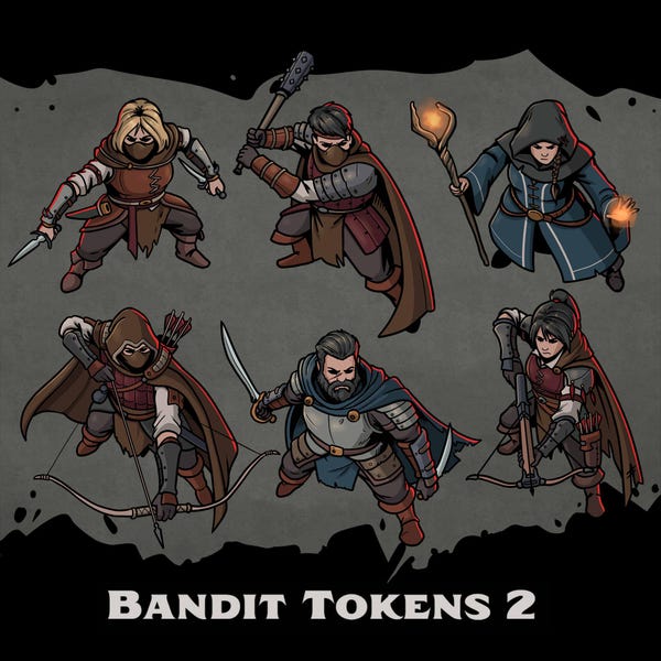 Dnd Top Down Tokens - Etsy