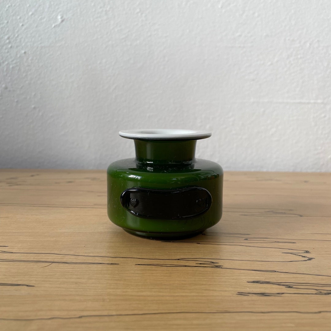 Vintage Holmegaard Green Palat Spice Jar | Unlabeled Canister | Michael ...