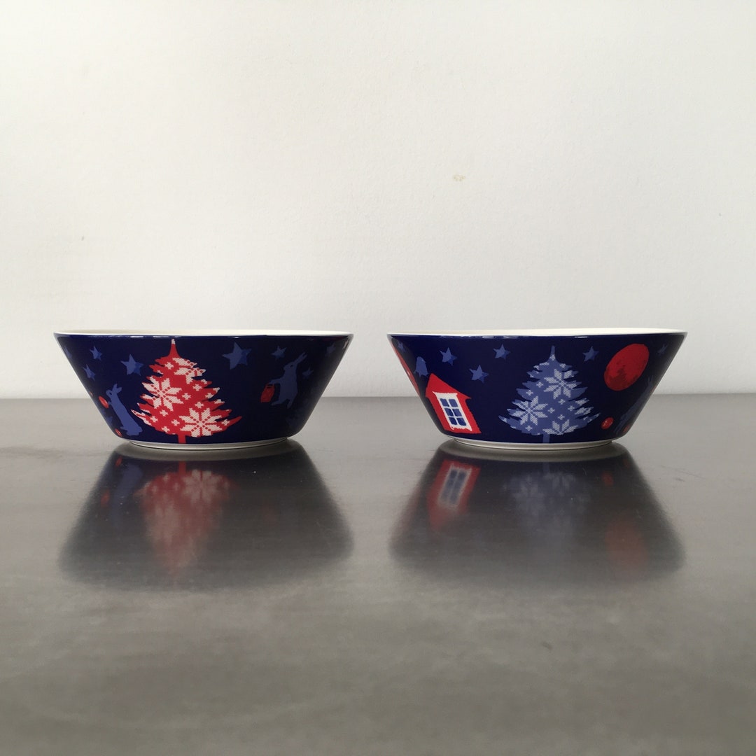 Rare Vintage Teema Bowl | Arabia Finland Christmas Holiday | Rabbit ...