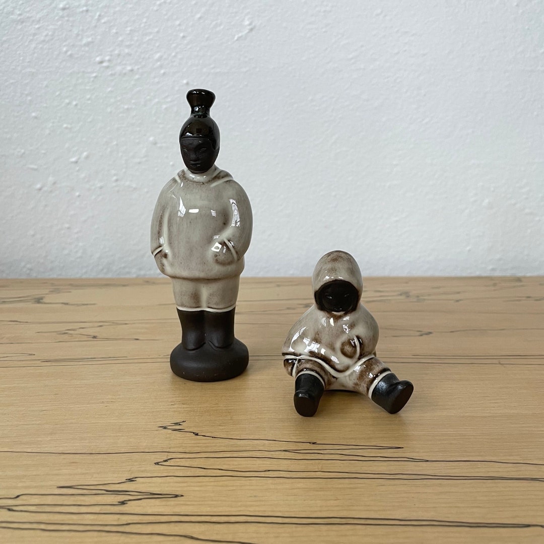 Mid Century Danish Studio Ceramic Family Figurine Set | Hyllested ...
