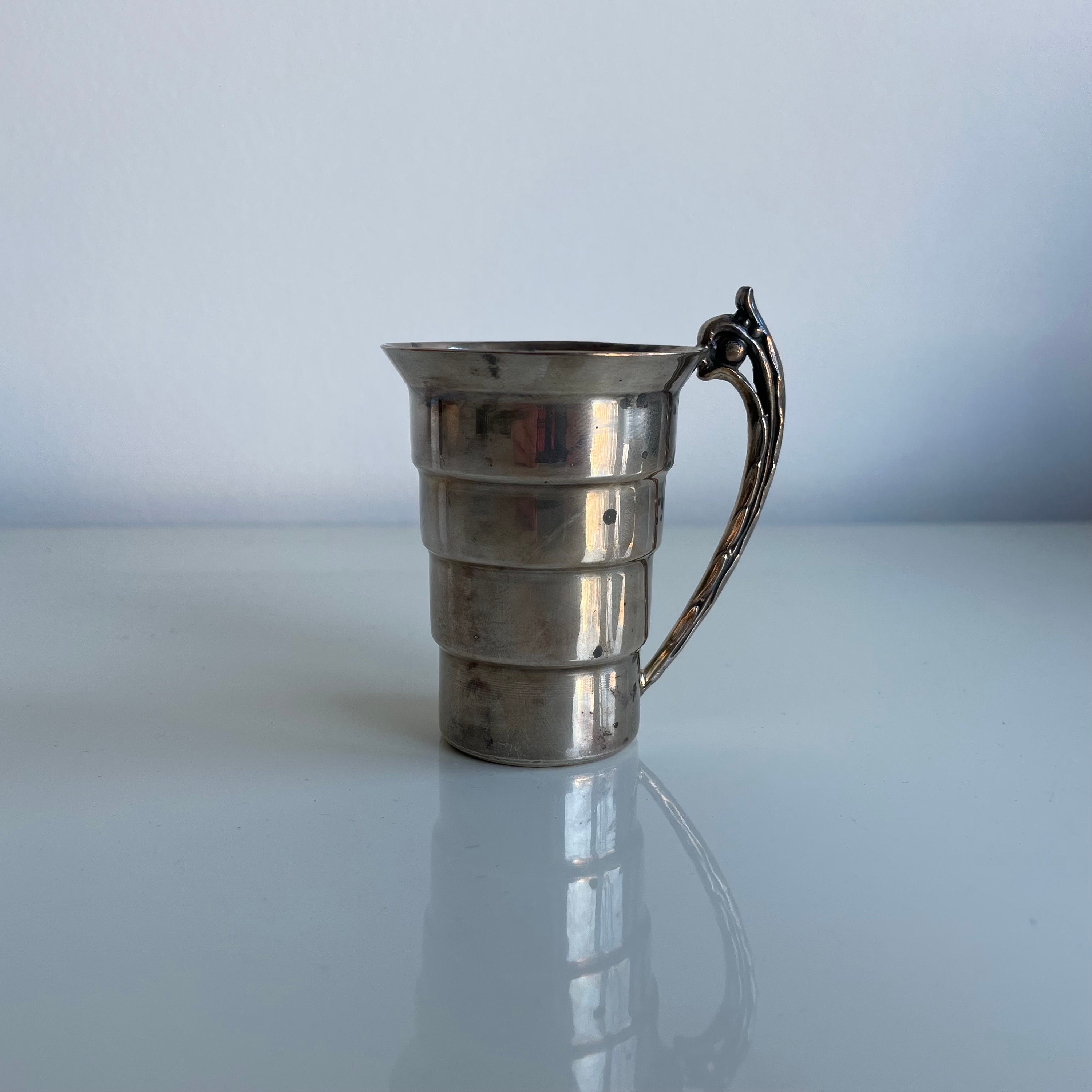Rare Vintage 1930s Cocktail Jigger 2 Oz Viking Silver Plated Barware ...