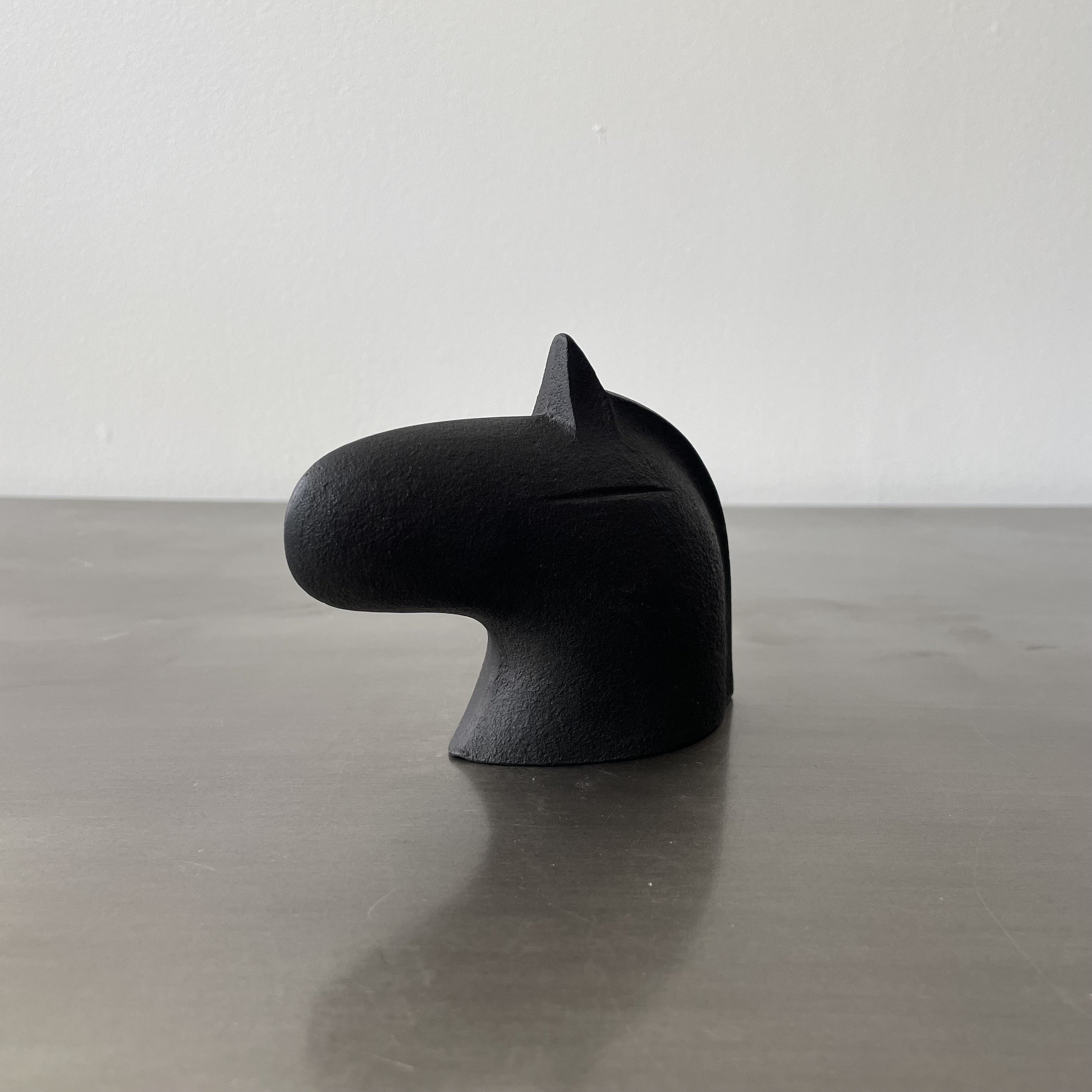 Mid Century Cast Iron Japanese Horse Head | Nobuho Miya | Figurine ...