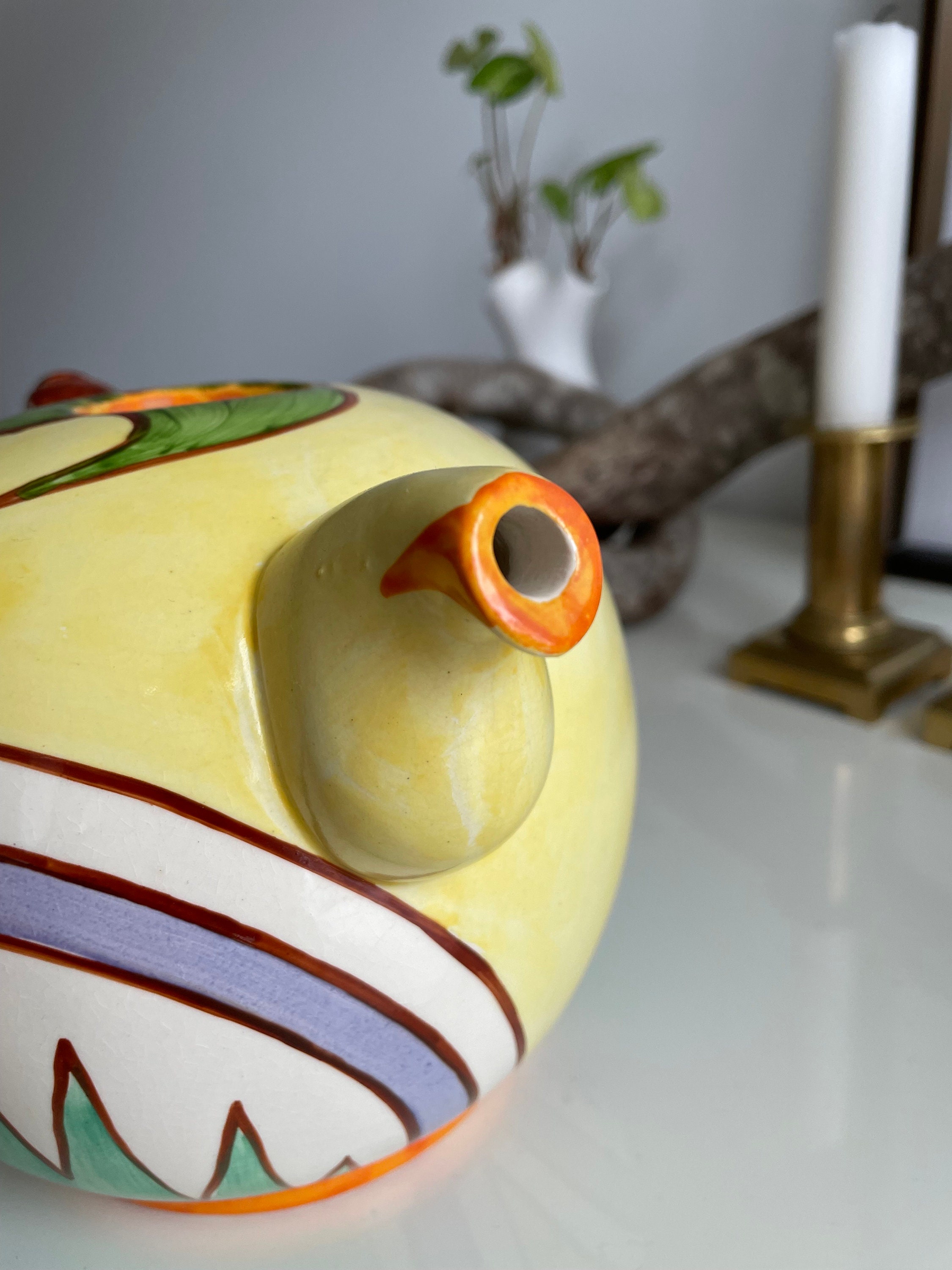 Art Deco 1930s Cubist Geometric Teapot Clarice Cliff - Etsy