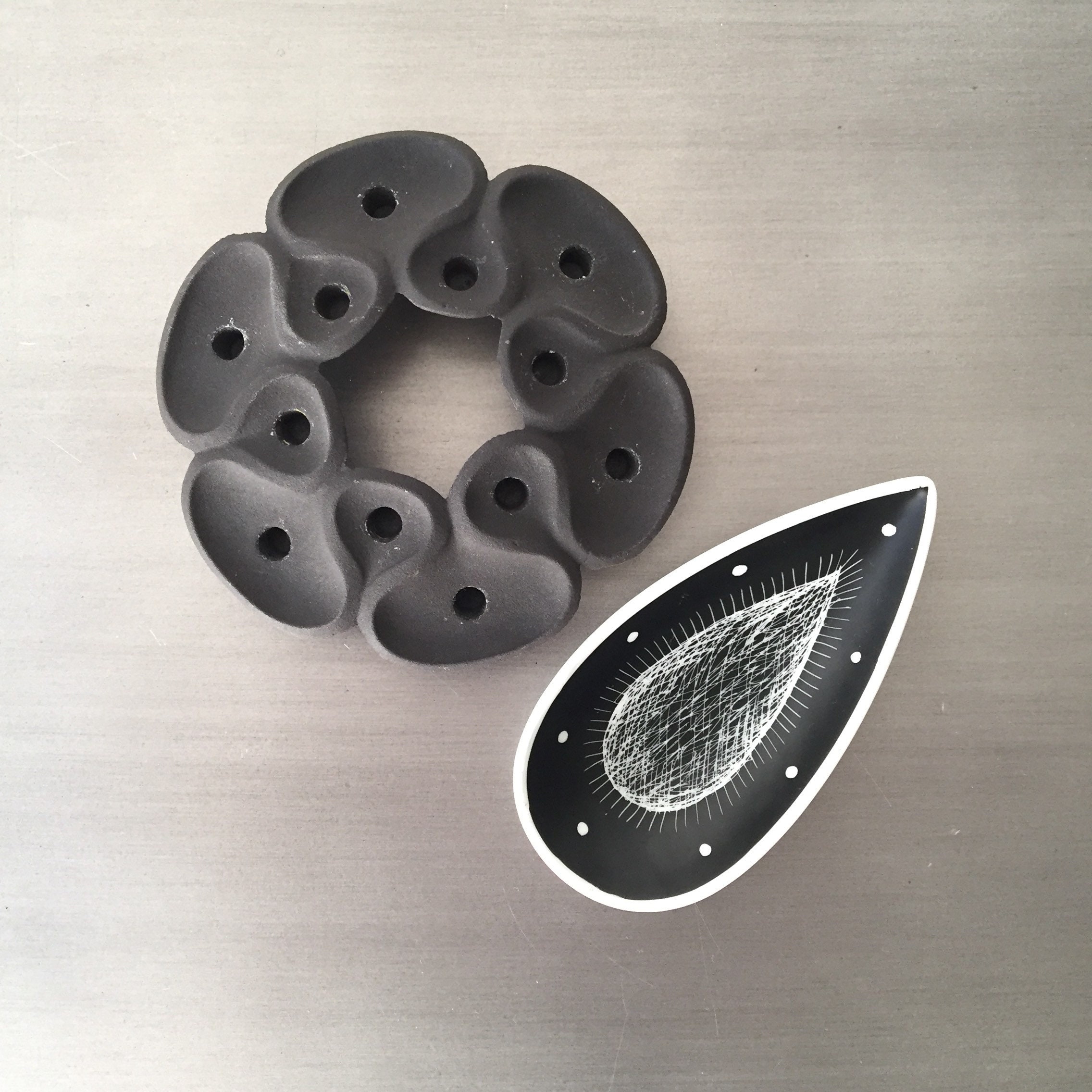 Vintage Teardrop Pin Dish // Voodoo Pattern Foley Bone China | Etsy