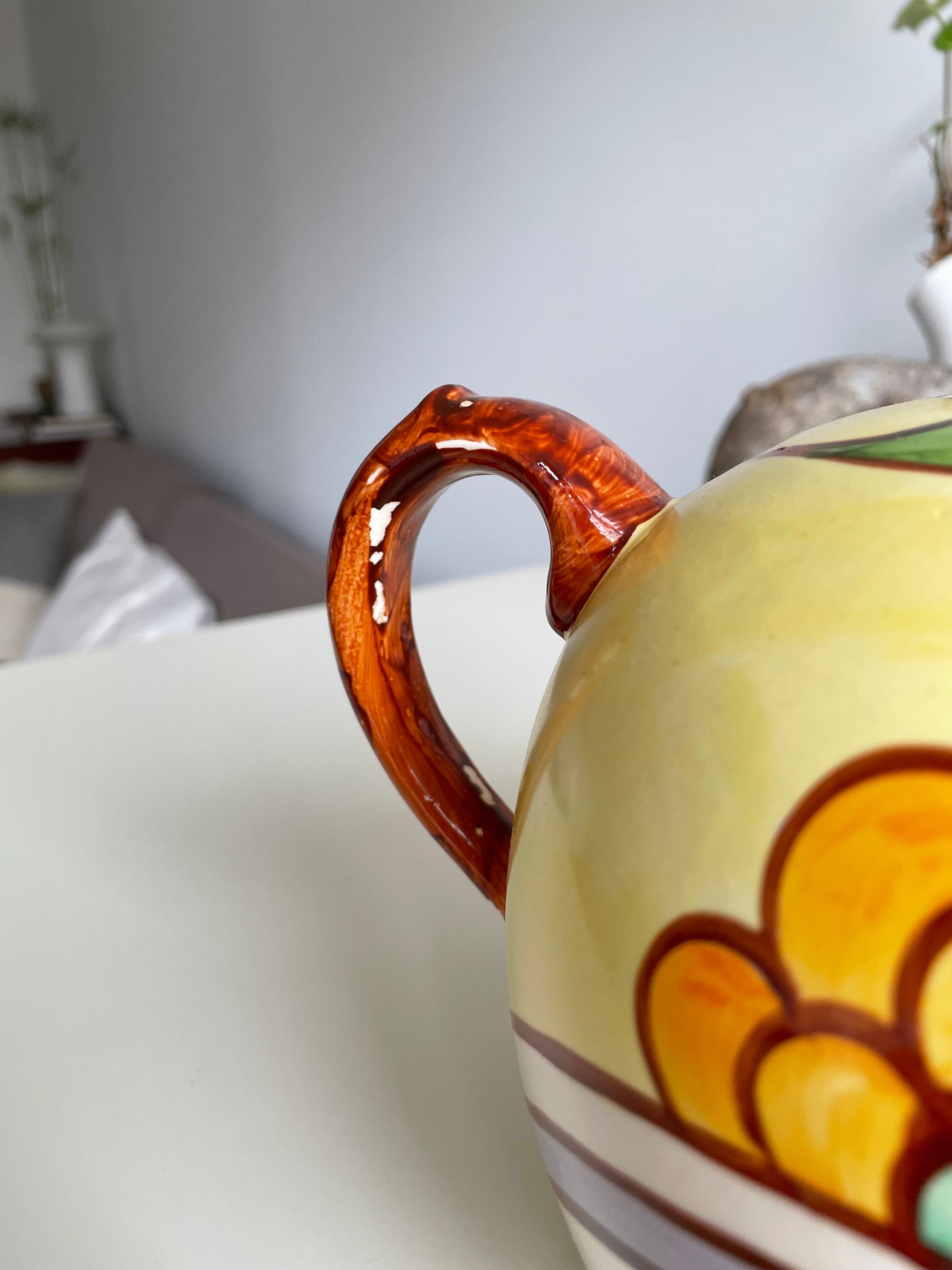 Art Deco 1930s Cubist Geometric Teapot Clarice Cliff - Etsy