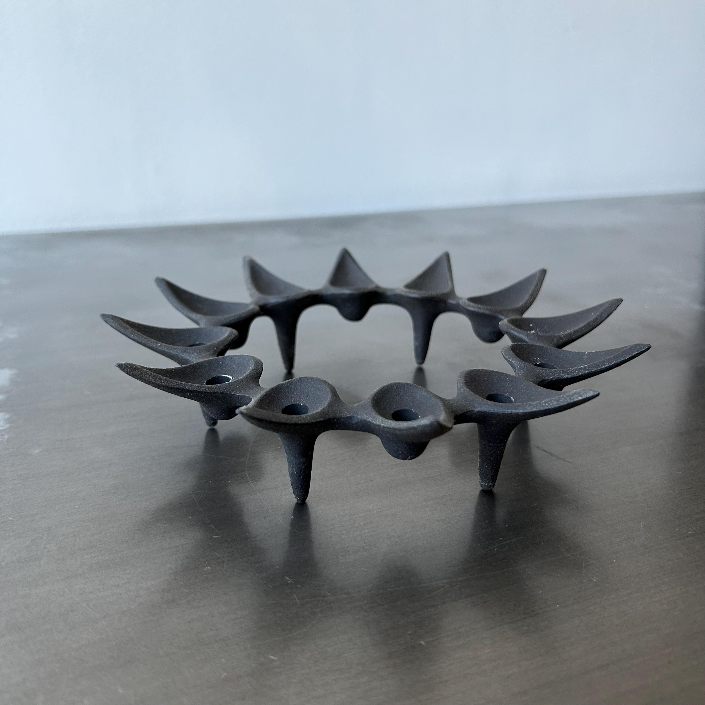 Vintage 1960s Dansk Cast Iron Candle Holder | Jens Quistgaard IHQ ...