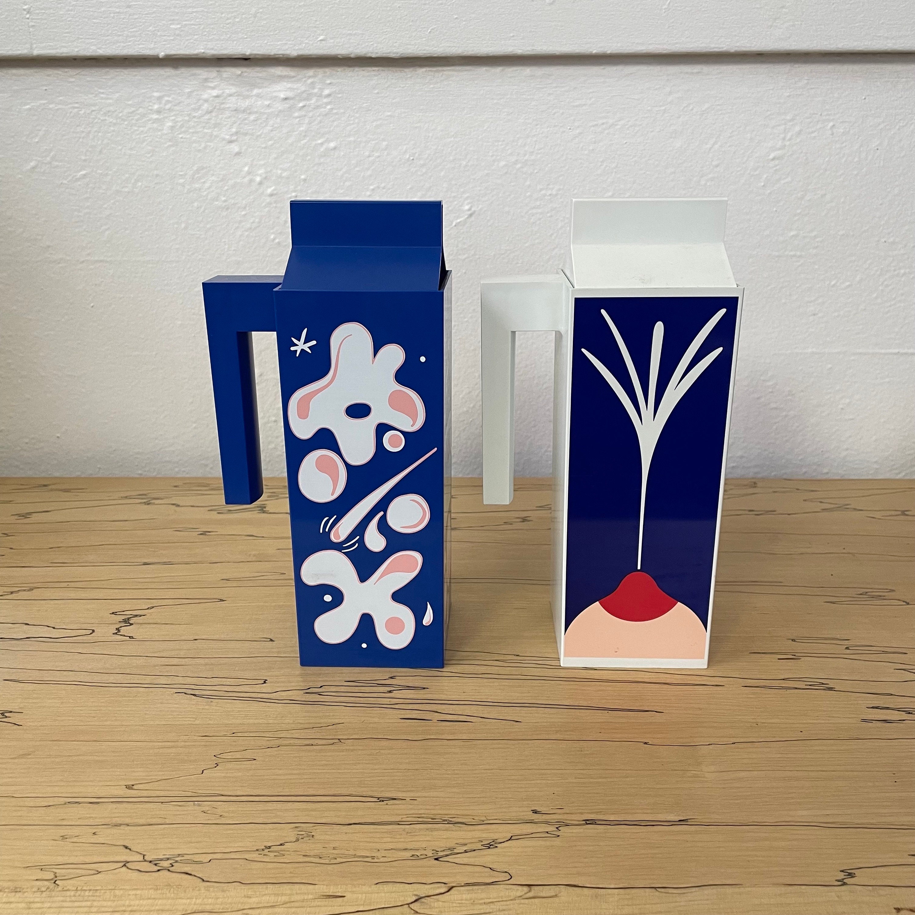 Rare Ritzenhoff Milk Carton Holder Set of 2 | Massimo Giacon | Beppe ...
