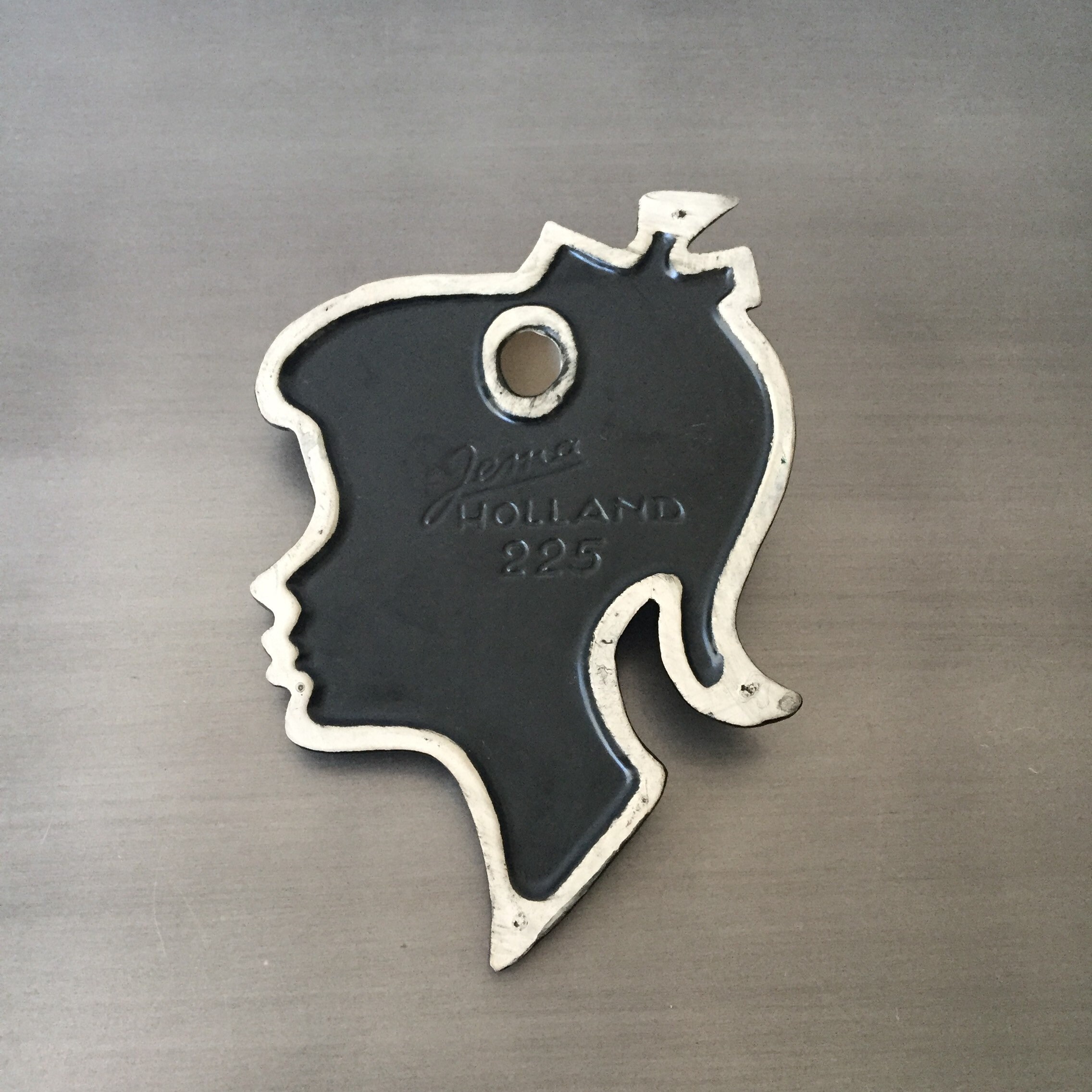 Mid Century Jema Holland Girl Wall Plaque // Black Collection // Girls ...