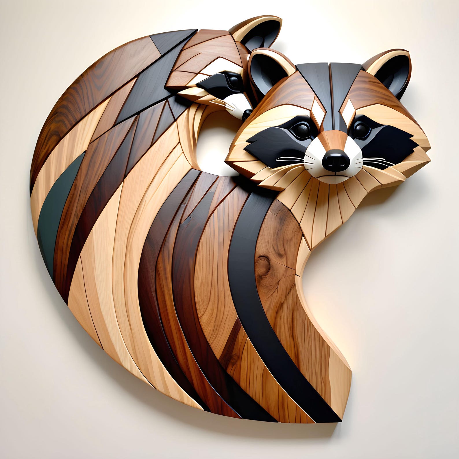 Mother and Baby Racoons Intarsia Pattern - PDF Digital Version Only - Etsy