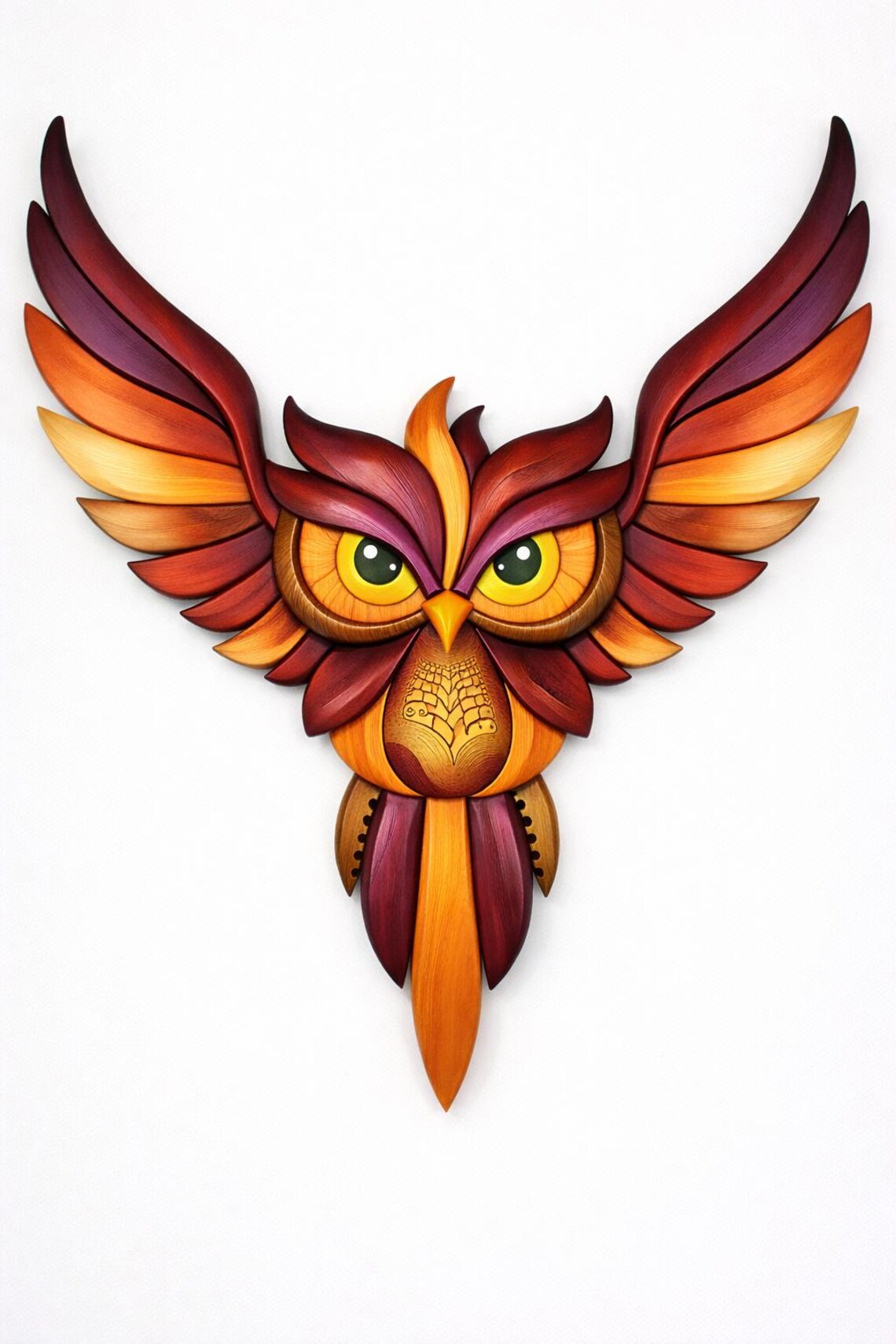 Funky Owl in Flight Intarsia Pattern - PDF Digital Version Only - Etsy
