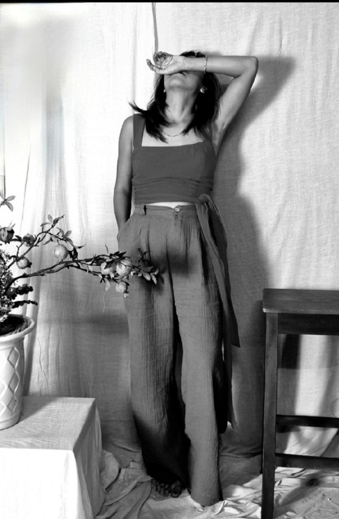 Customize Unisex Palazzo Loose Cotton Trouser Softest Gauze Cotton ...