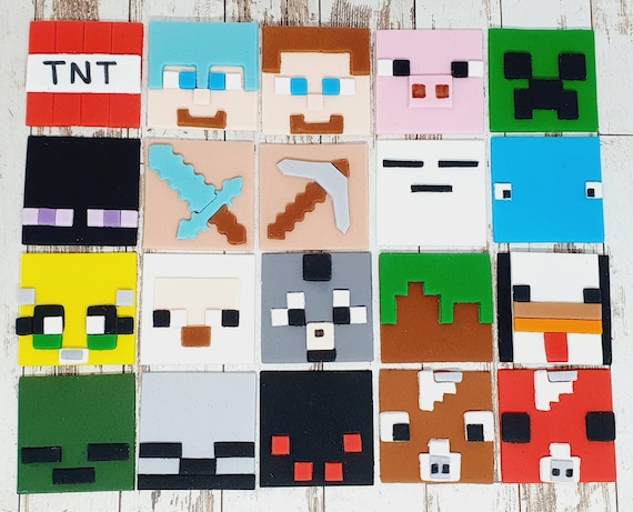 Minecraft Edible Cake Toppers