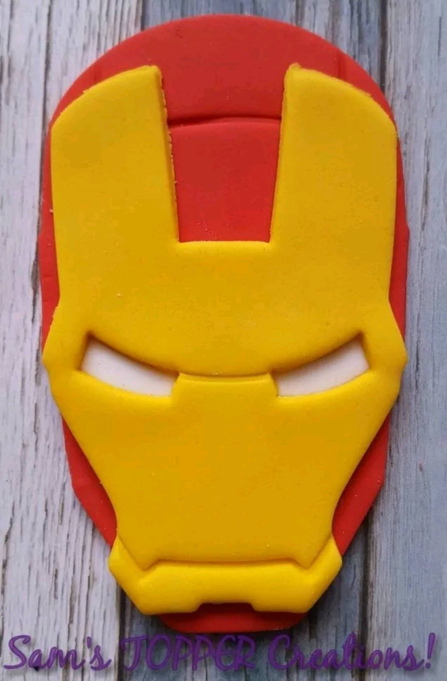 Iron Man Face Cake