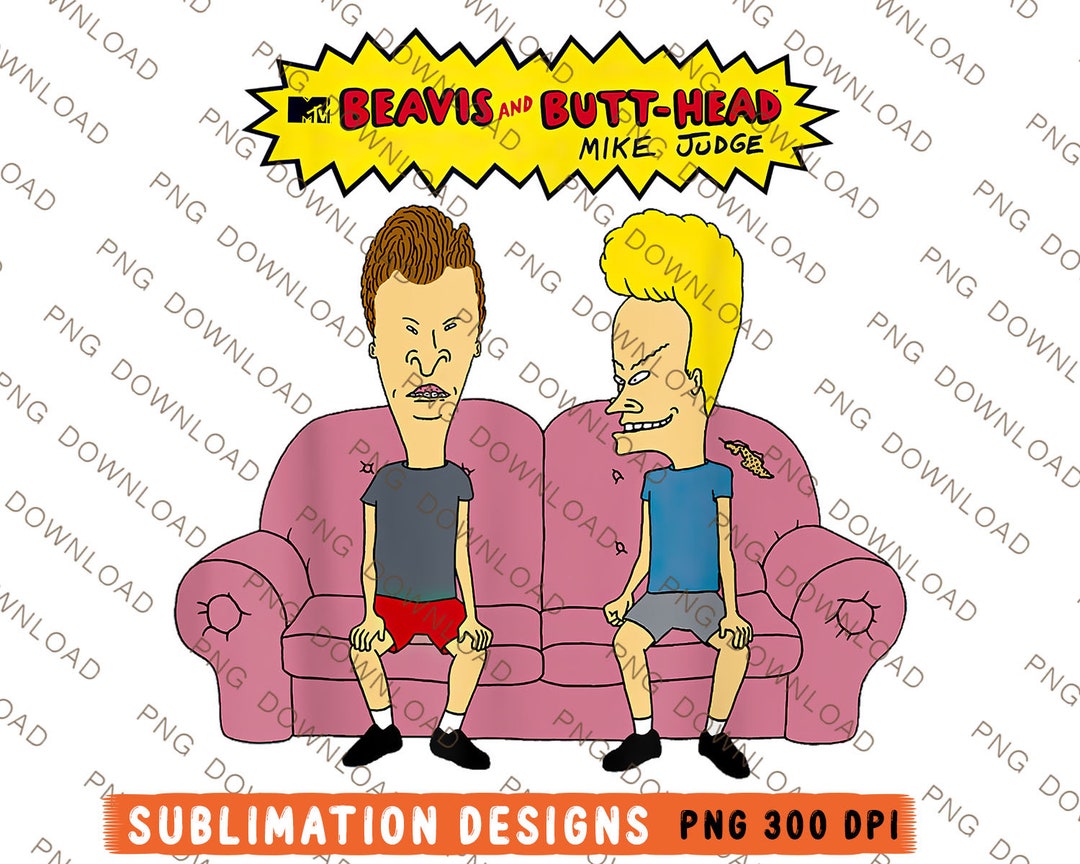 Beavis and Butthead Pink Couch Png for Tumblers Beavis and - Etsy Canada