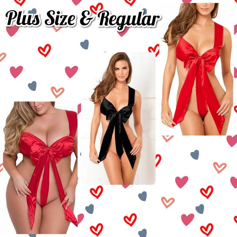 Sexy Red Or Black Lingerie Women Regular And Plus T Wrap Etsy