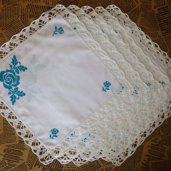 Embroidered Napkins - Etsy