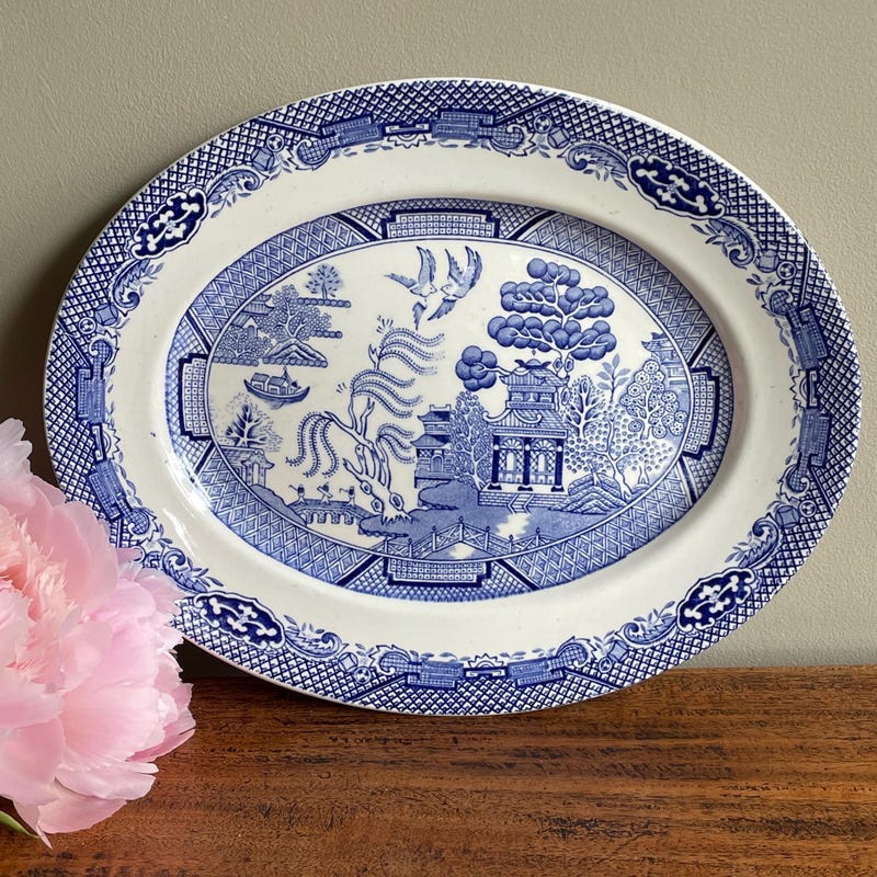 Willow Pattern Plates - Etsy UK