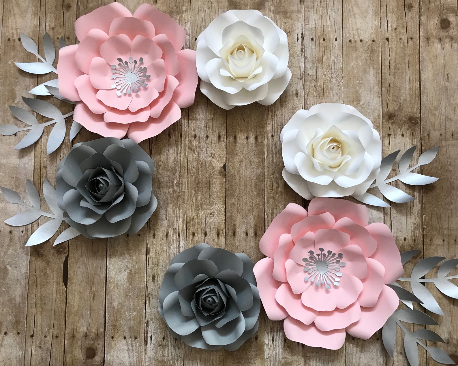 MILA SET 6 Piece Paper Flower Set - Etsy
