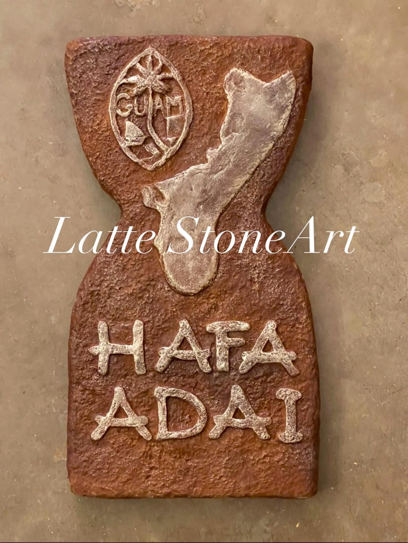 Guam Latte Stone Wall Plaque - Etsy
