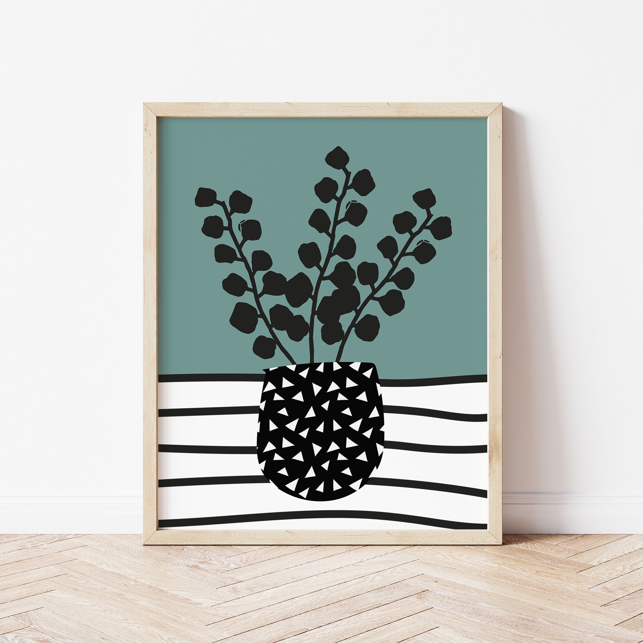 Eucalyptus Green Print Kitchen Poster Botanical Theme Print - Etsy