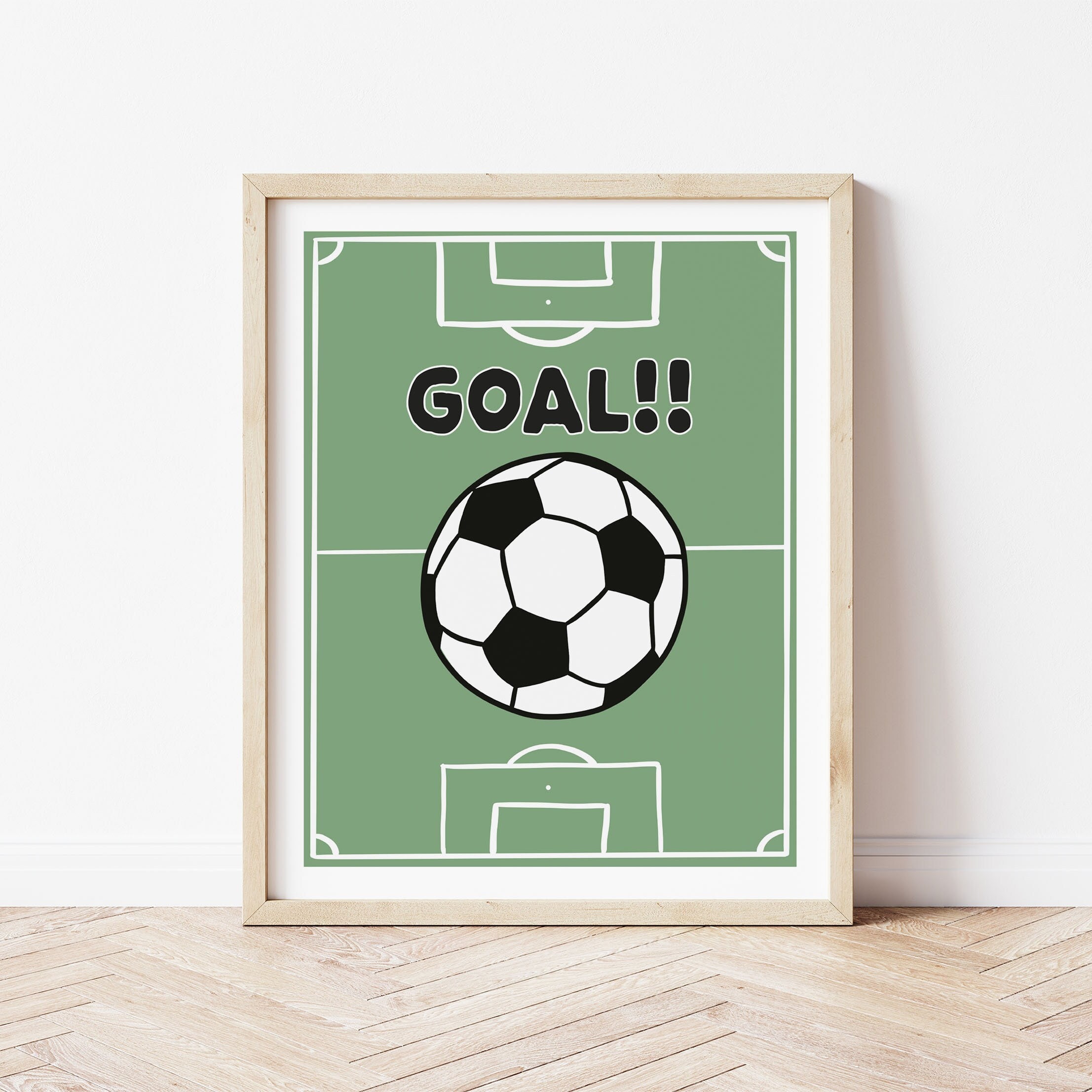 Football Pitch Goal Print Football Poster Soccer Poster Boy - Etsy
