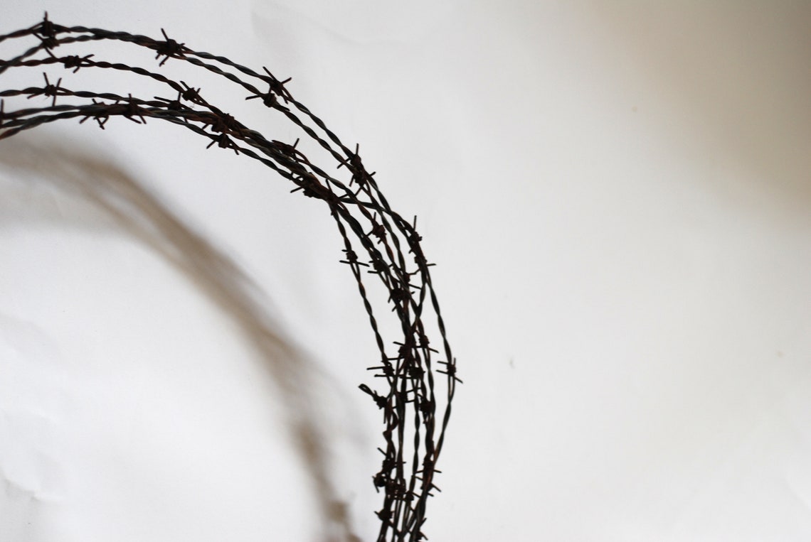 Rusty Barbed Wire - Etsy