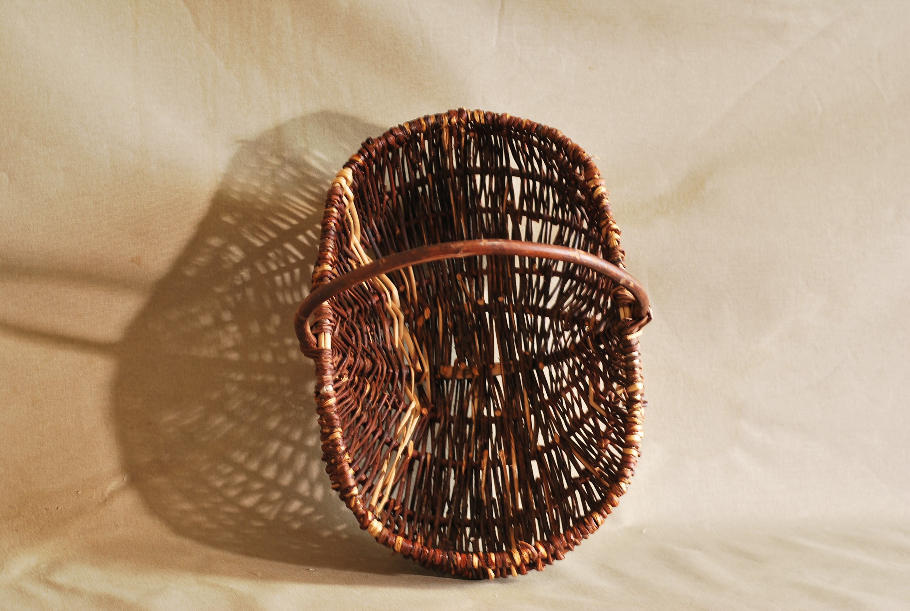 1900 WOVEN Wicker Farm Basket,picnic Basket,rustic Market Basket - Etsy