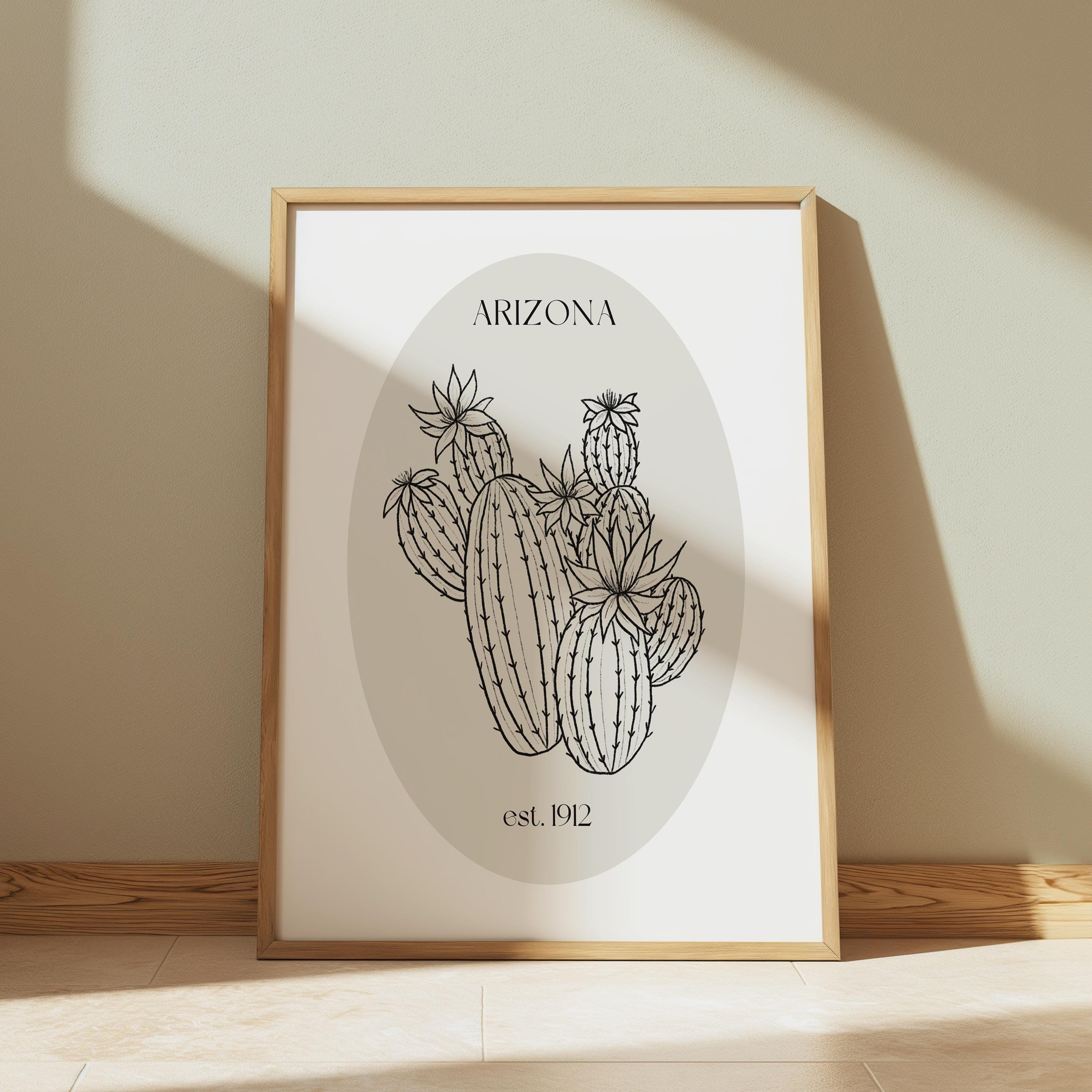 Arizona State Flower Digital Art Print | State Flower Art Print ...