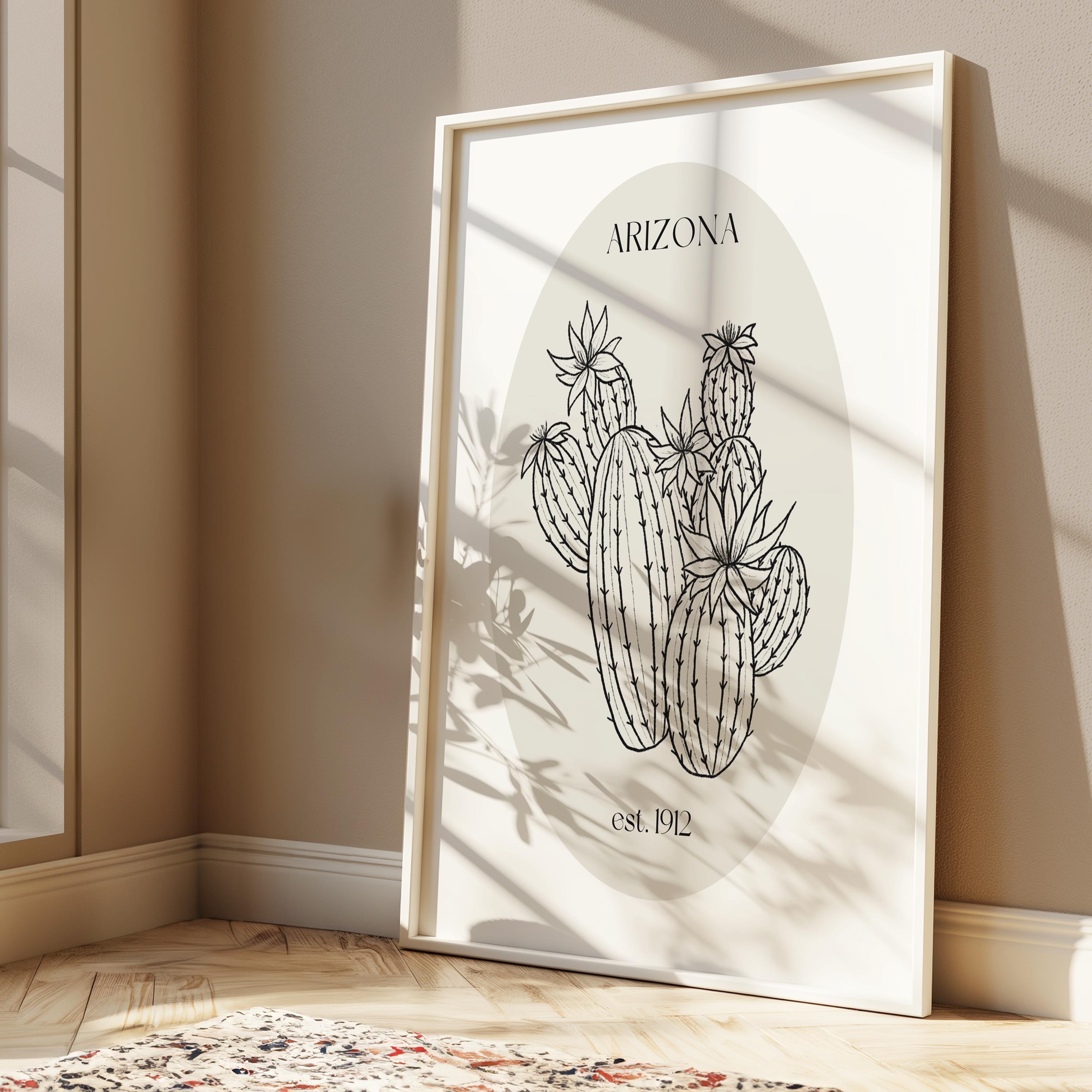 Arizona State Flower Digital Art Print | State Flower Art Print ...