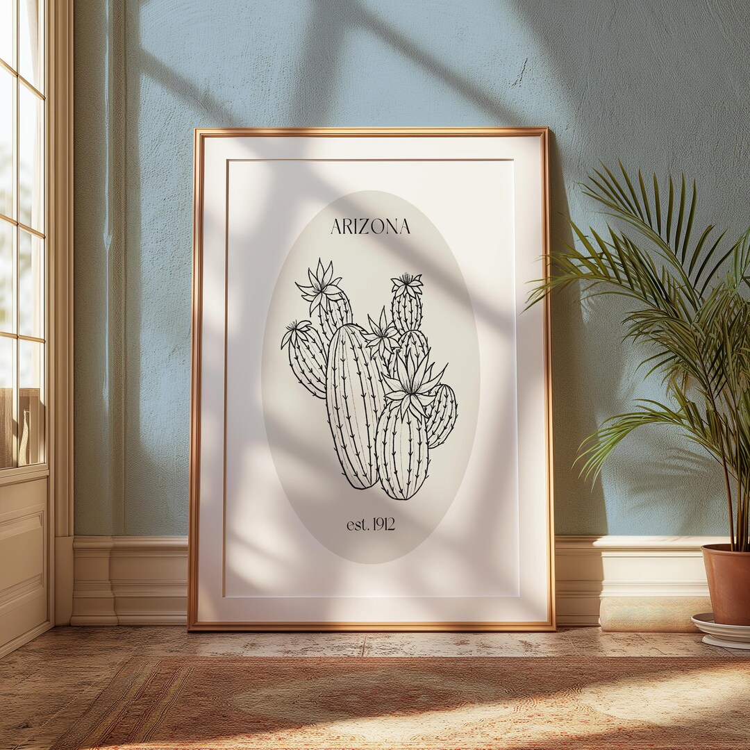 Arizona State Flower Digital Art Print | State Flower Art Print ...