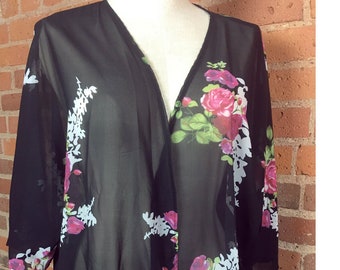 Sheer Open Blouse - Etsy