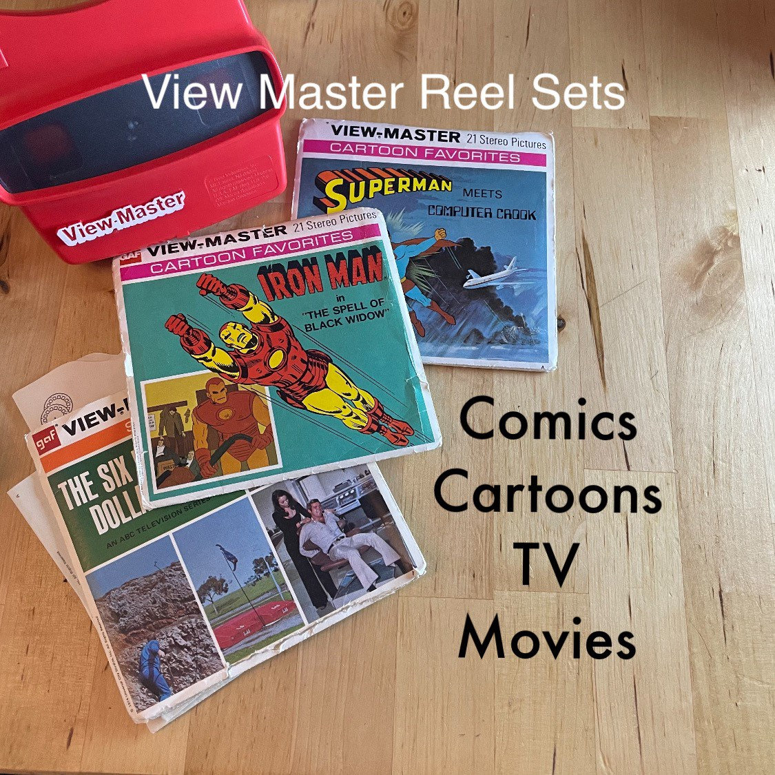 View Master Reels Vintage Viewmaster Sets Comics Cartoons TV Movies 60s ...