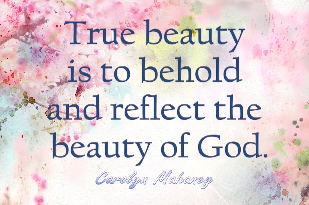 True Beauty Quote - Instant Download Digital Wall Art Print - Etsy