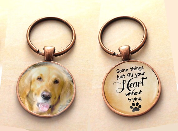 Custom Pet Key chain Dog keychain Double Sided Reversible | Etsy